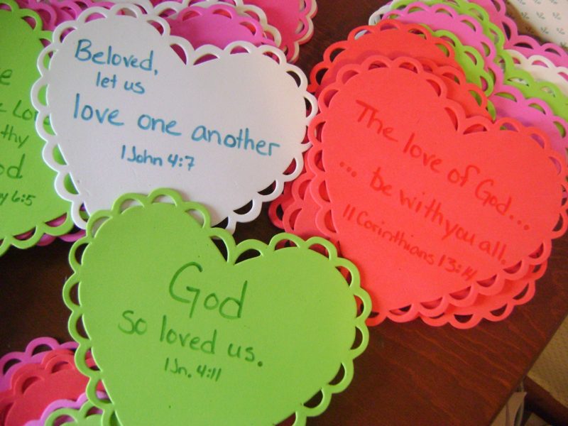 DIY: Scripture Conversation Hearts! - Imperfect Homemaker