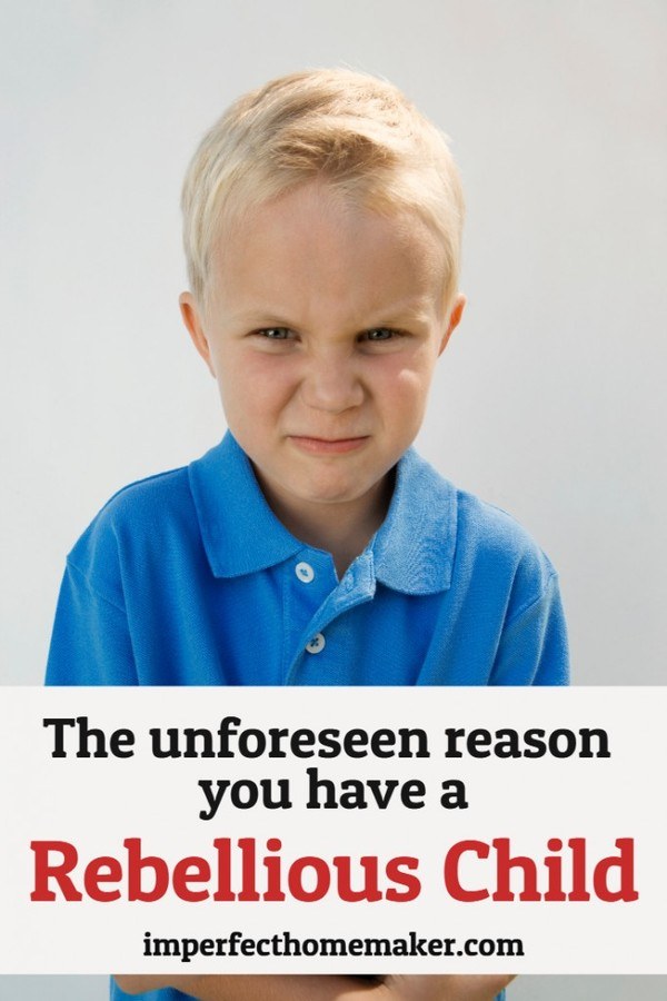 The Unforeseen Reason Your Child is Rebellious - Imperfect Homemaker