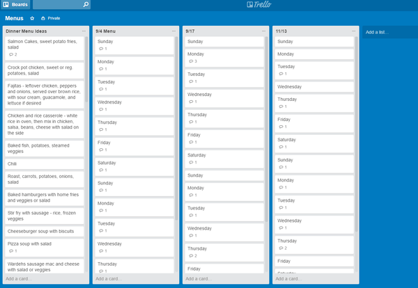 The Crazy Easy Way I Plan My Menus With Trello - Imperfect Homemaker